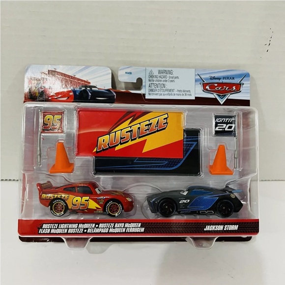 Toys | Disney Pixar Cars Lightning Mcqueen Jackson Stormrusteze Metal ...